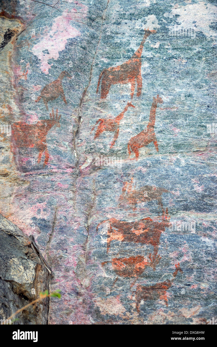 Tsodilo hills cave paintings hi-res stock photography and images - Alamy