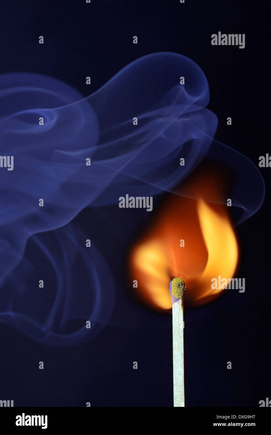 Matchstick being ignited Stock Photo - Alamy