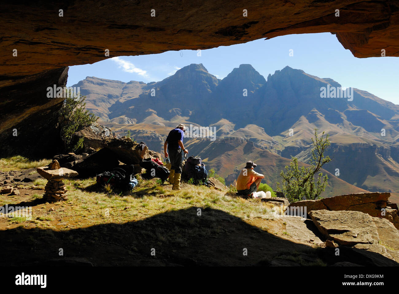 View of Devil's Knuckles (or the Three Bushmen) from Tarn Cave ...