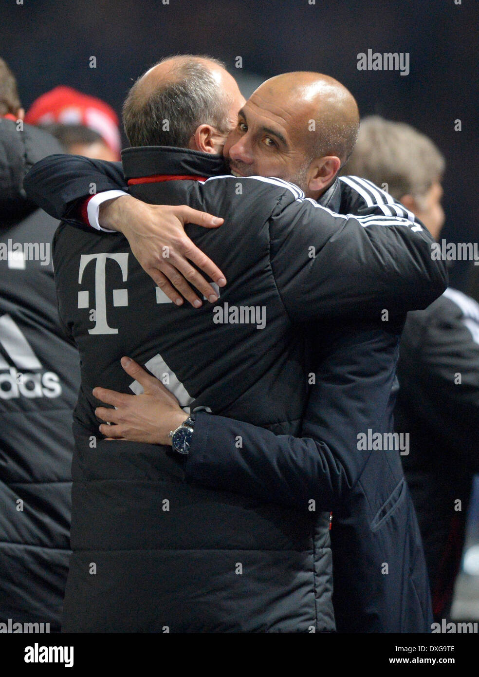 Berlin, Germany. 25th Mar, 2014. Bayern Munich's coach Josep Guardiola ...