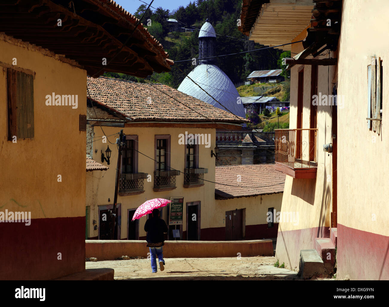 America, Mexico, Michoacán state, Angangueo village Stock Photo - Alamy