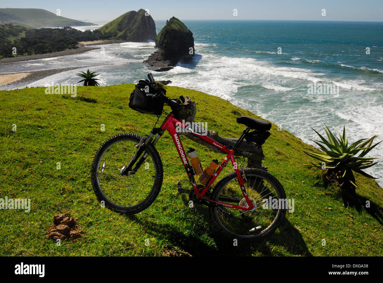 Cycling the Wild Coast at Hole in the Wall, Wild Coast, Transkei ...