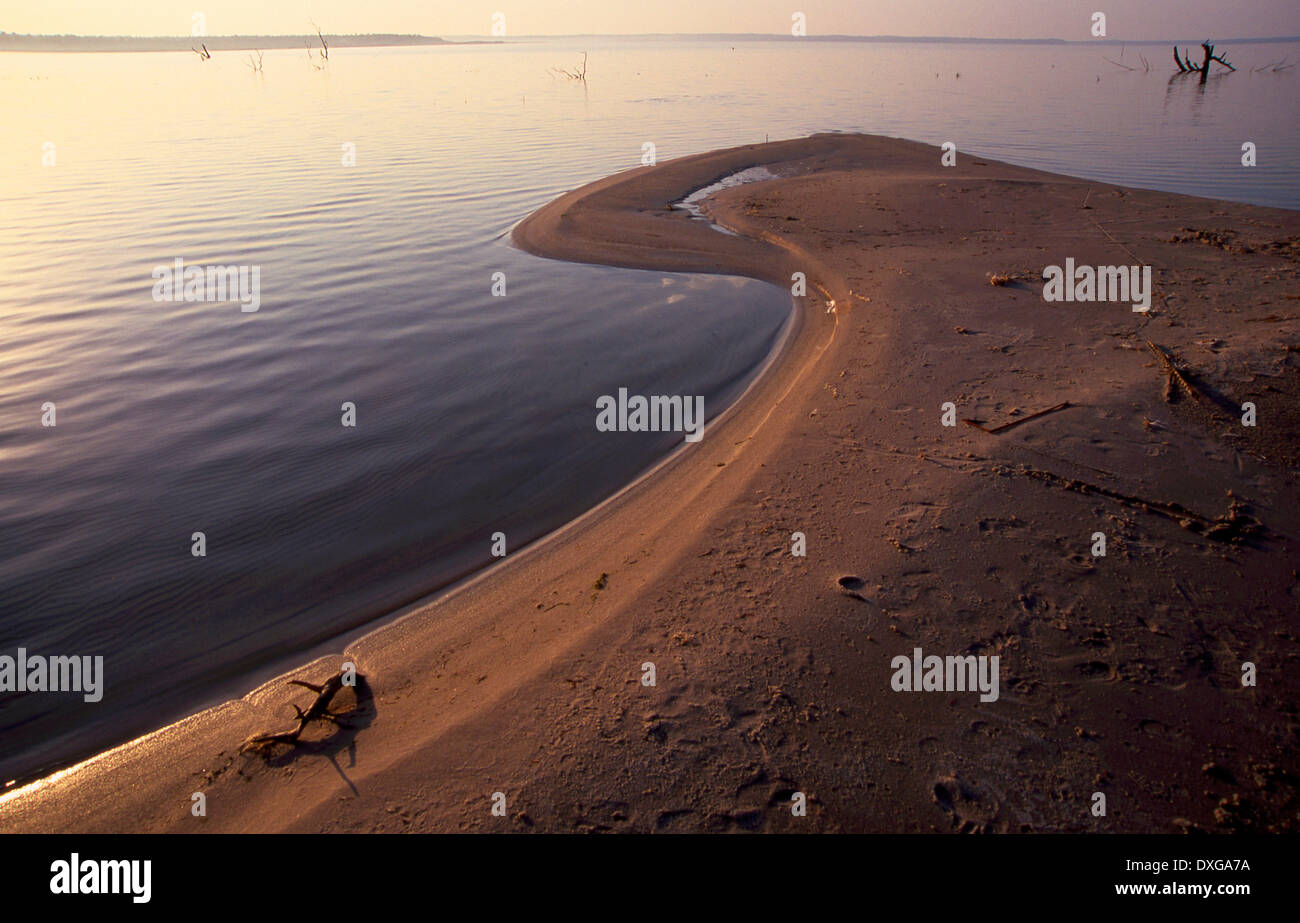 Early morning at Inharrime lagoon Stock Photo - Alamy