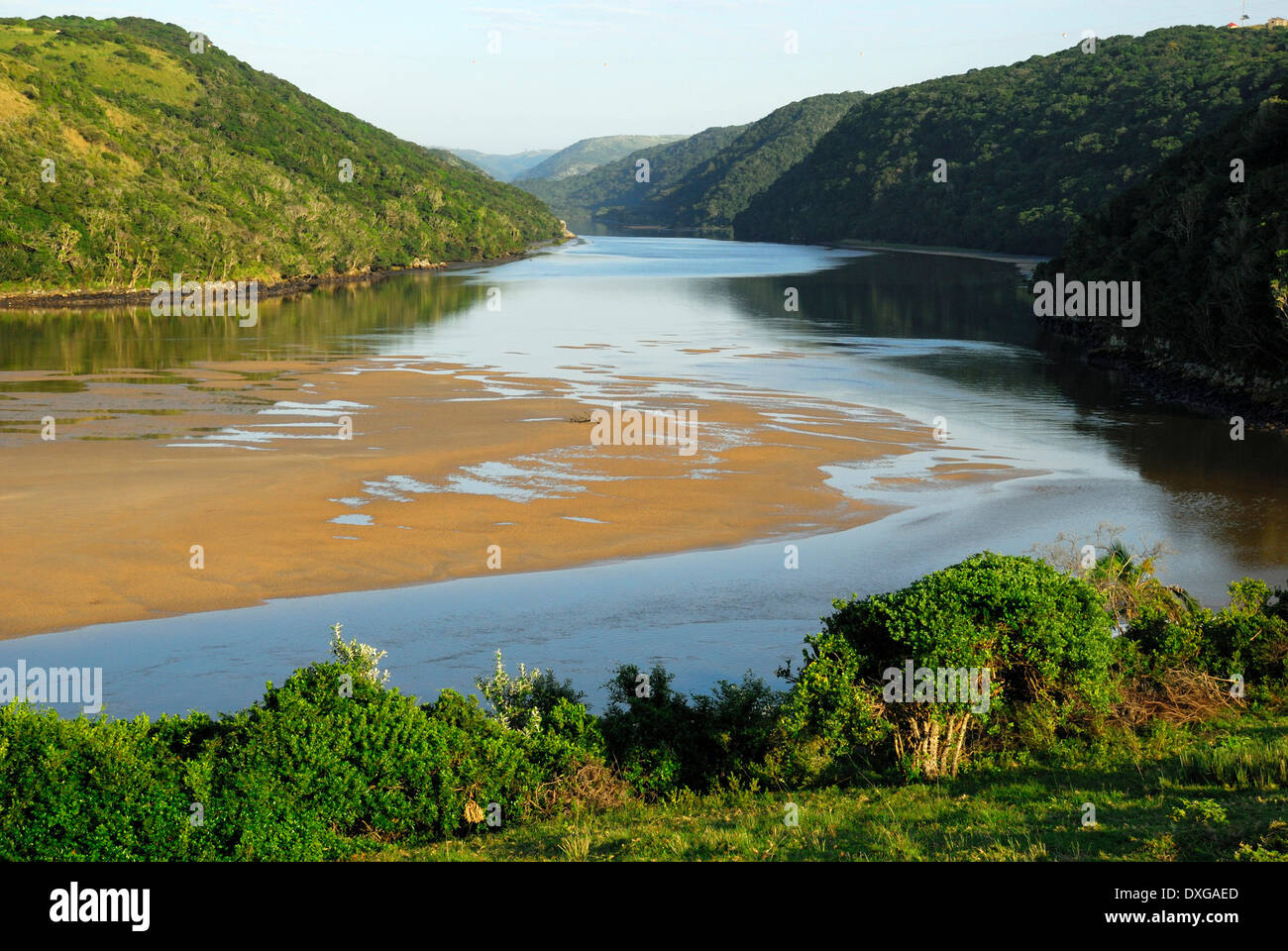 Qhorha River mouth, near Kob Inn, Wild Coast, Transkei, Eastern Cape ...