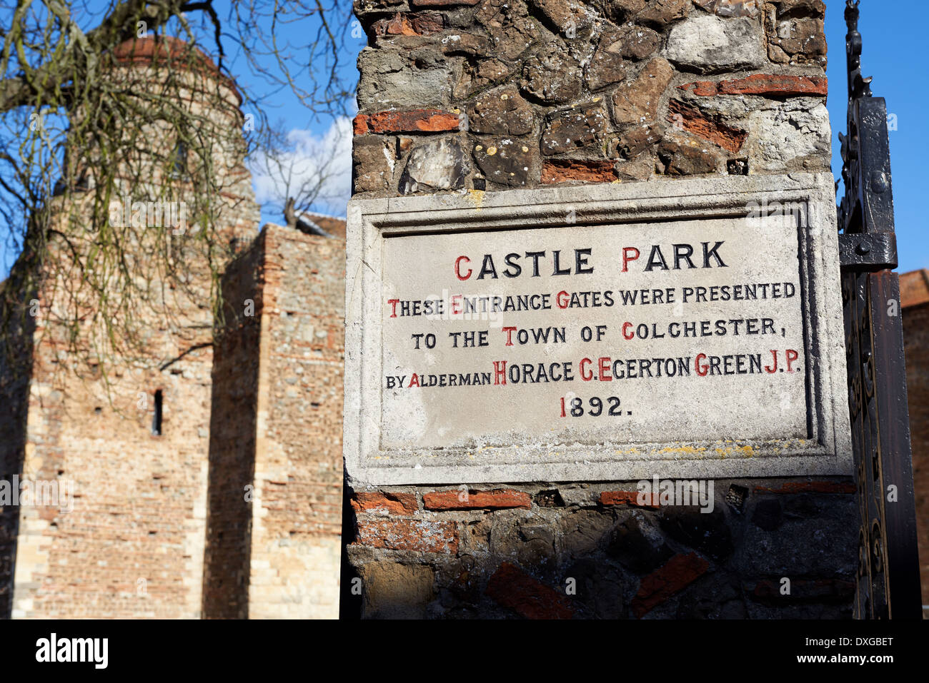 Castle Park, Colchester, Essex, UK Stock Photo - Alamy