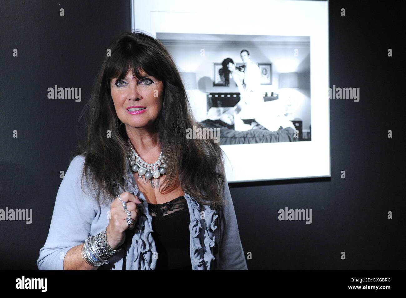 English actress and model Caroline Munro attends Bond by GQ multimedia ...