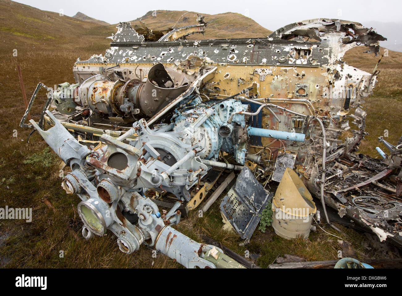 An Argentinian Puma helicopter that was shot down over south Georgia by ...