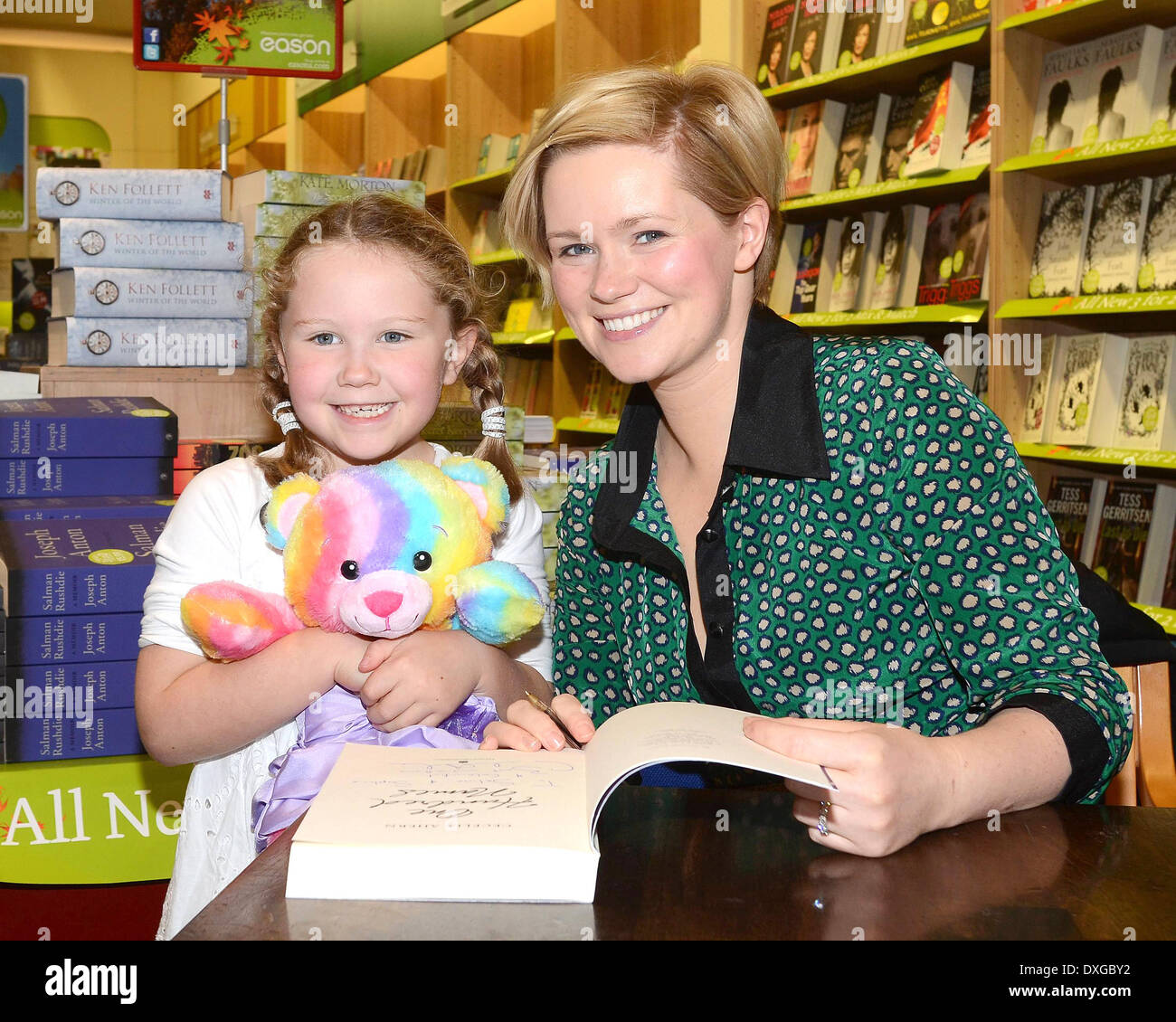 Cecelia Ahern signing her book 'One Hundred Names' at Easons Dundrum ...