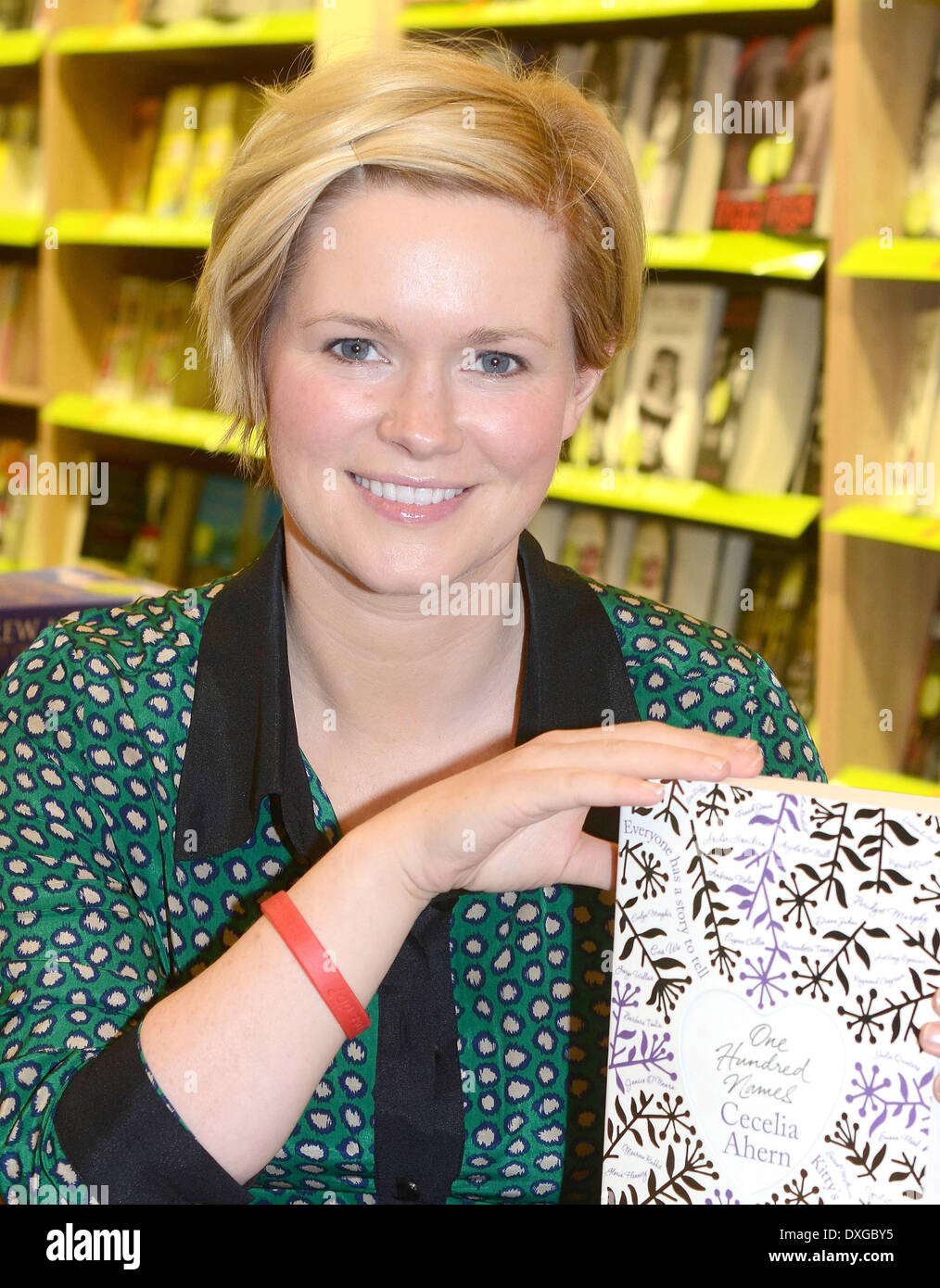 Cecelia Ahern signing her book 'One Hundred Names' at Easons Dundrum ...