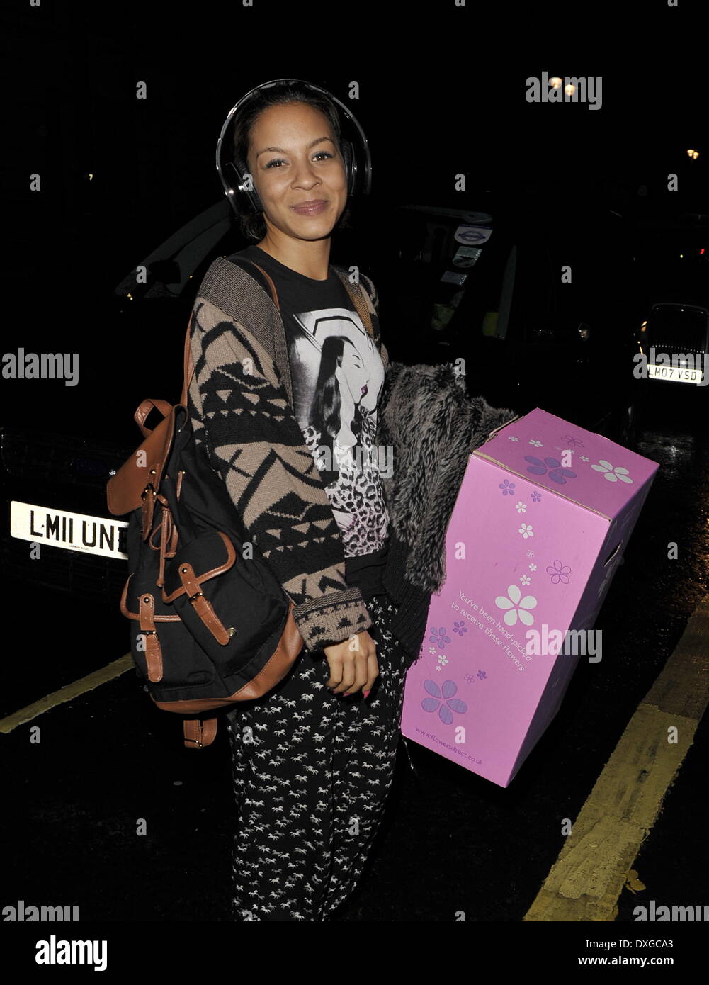 Jade Ellis X Factor contestants arriving back at the hotel. London ...