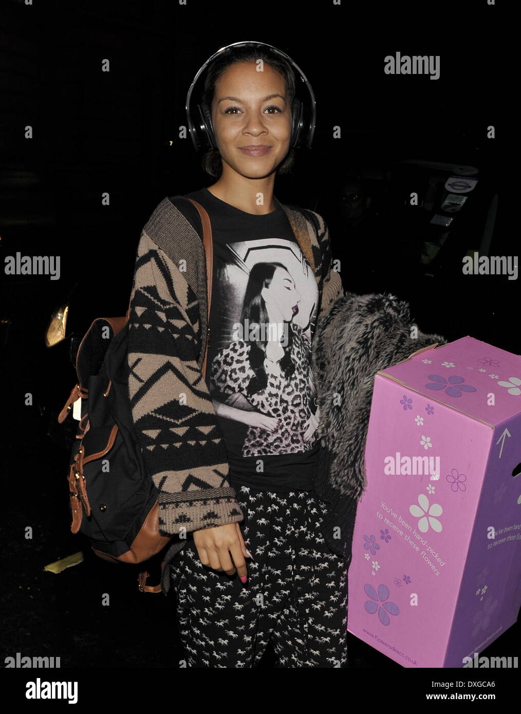 Jade Ellis X Factor contestants arriving back at the hotel. London ...