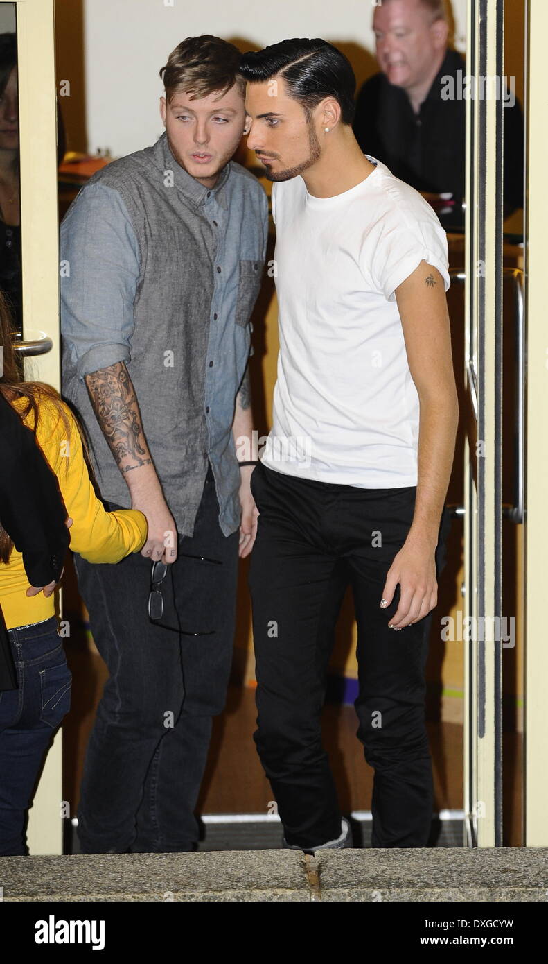 James Arthur and Rylan Clark leaving Fountain Studios. According to ...