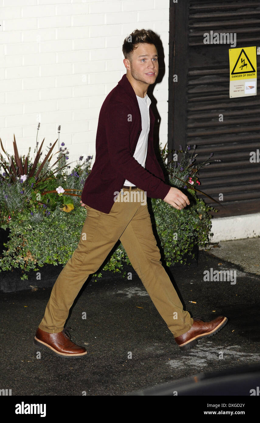 Olly Murs Celebrities leaving Fountain Studios London, England - 13.10. ...