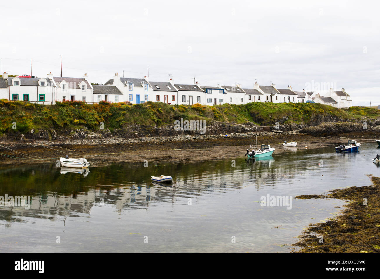Village of Portnahaven, Isle of Islay, Inner Hebrides, Scotland Stock ...
