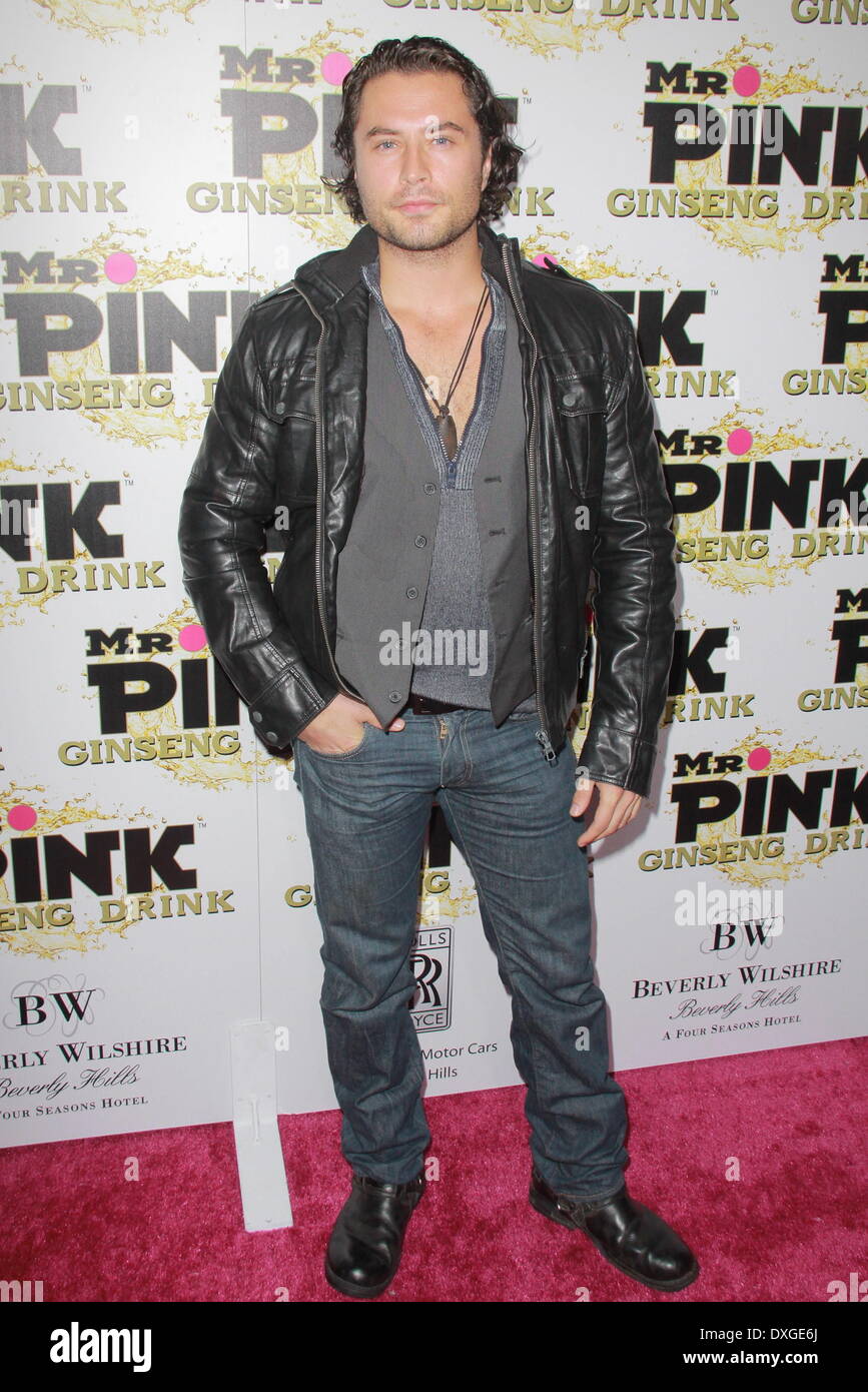 Kevin Ryan Mr. Pink Ginseng Energy Drink launch at the Beverly Wilshire ...