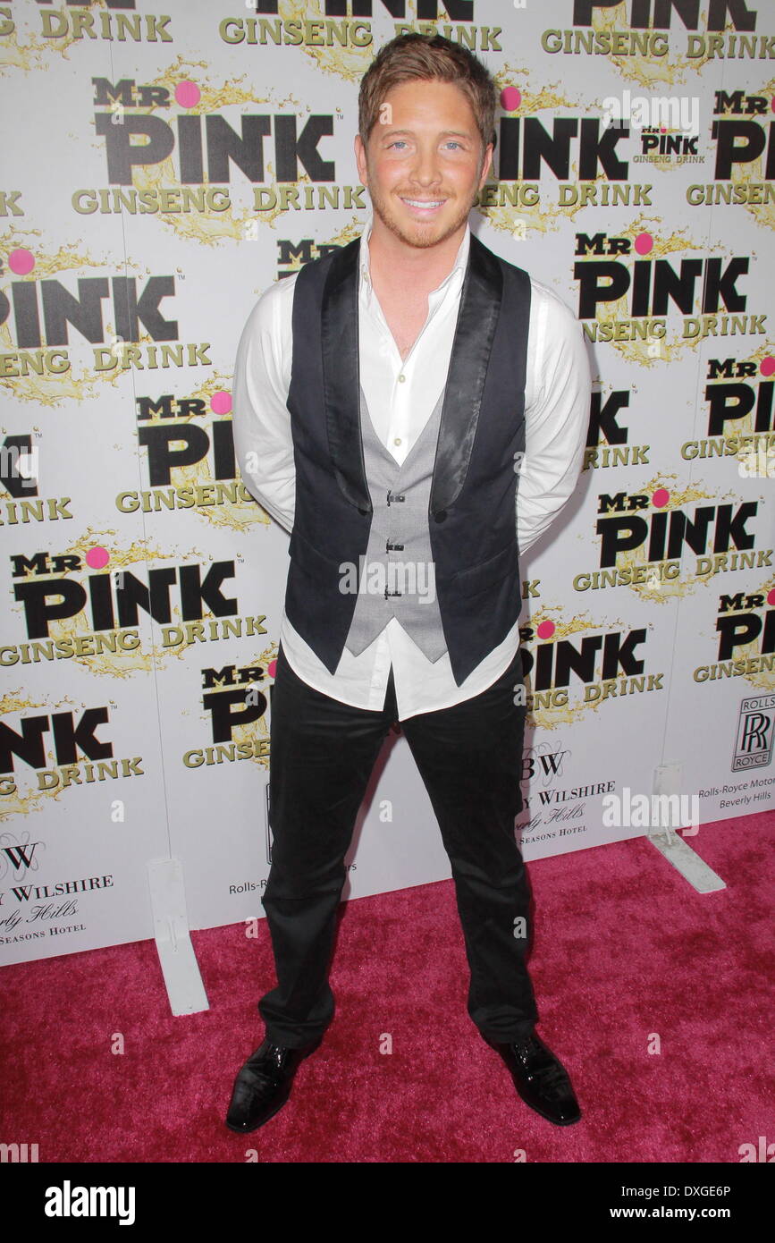 Jacob Diamond Mr. Pink Ginseng Energy Drink launch at the Beverly ...