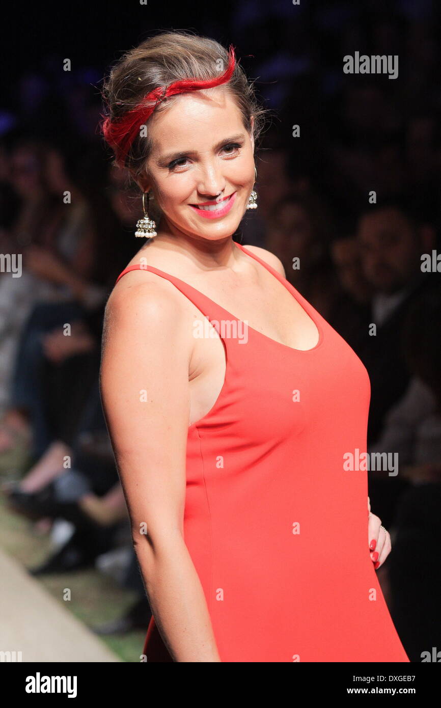 Andrea Minski Red Dress Fashion Show during Funkshion Fashion Week ...