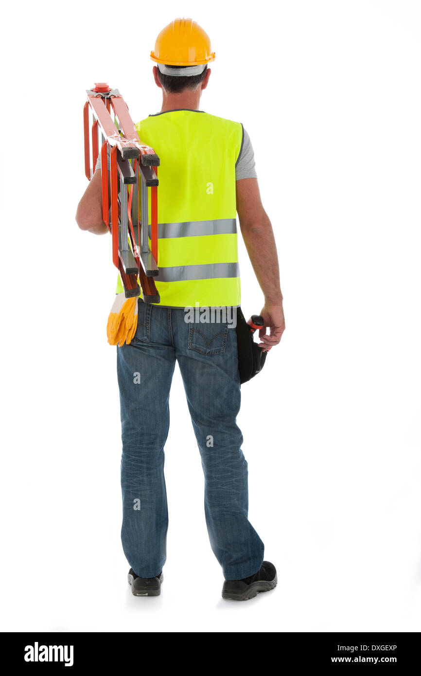 Hard hat back view Cut Out Stock Images & Pictures - Alamy