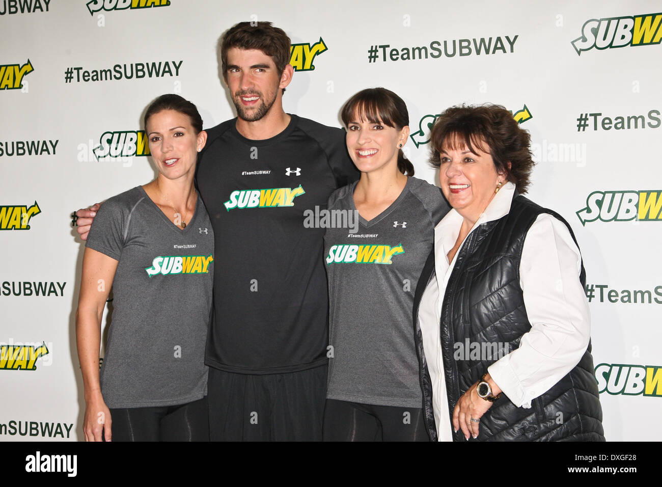 Whitney, Michael, Hilary and Debbie Phelps Subway 'run and swim ...