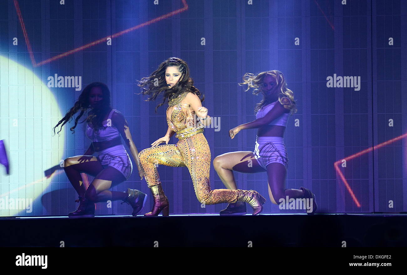 Cheryl Cole performs during her 'A Million Lights' tour at SECC in ...