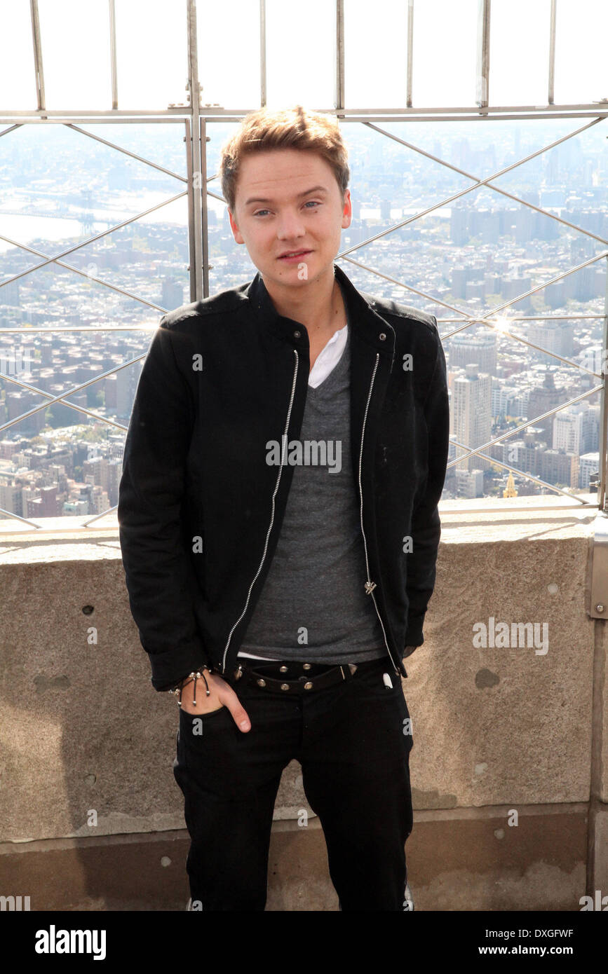 Conor Maynard attends a photocall on the 86th-floor observation deck of ...