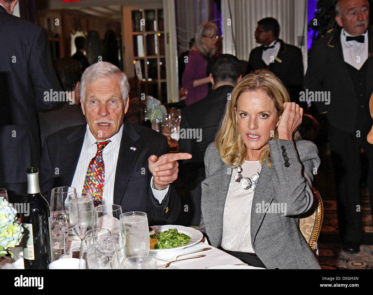 Ted Turner and his girlfriend Cynthia MacDonald 10th Annual Giants Of ...
