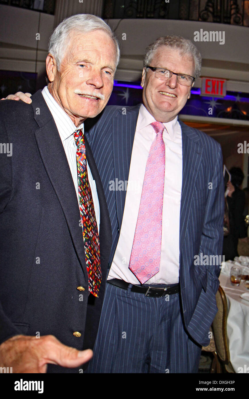 Ted Turner and Howard Stringer 10th Annual Giants Of Broadcasting Honor ...