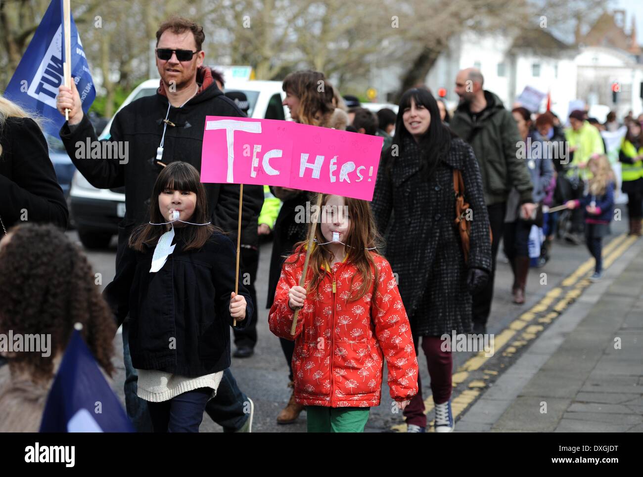 Children protest hi-res stock photography and images - Alamy