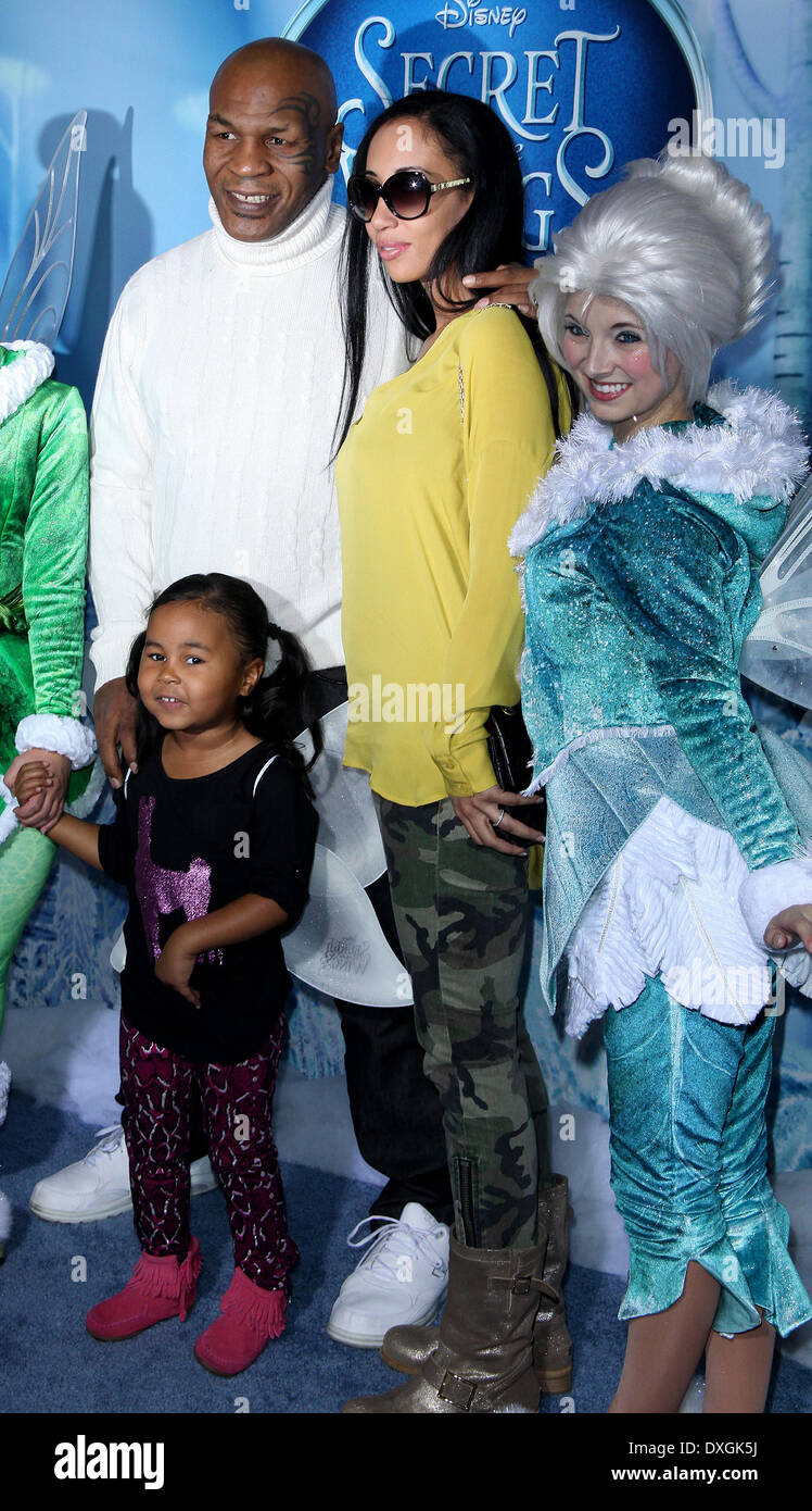 Mike Tyson, daughter Milan Tyson and Lakiha Spicer Premiere of 'Secret ...