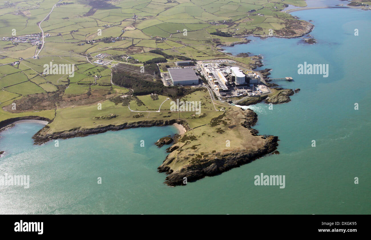 aerial view of Wylfa Nuclear Power Station on Anglesey Stock Photo - Alamy