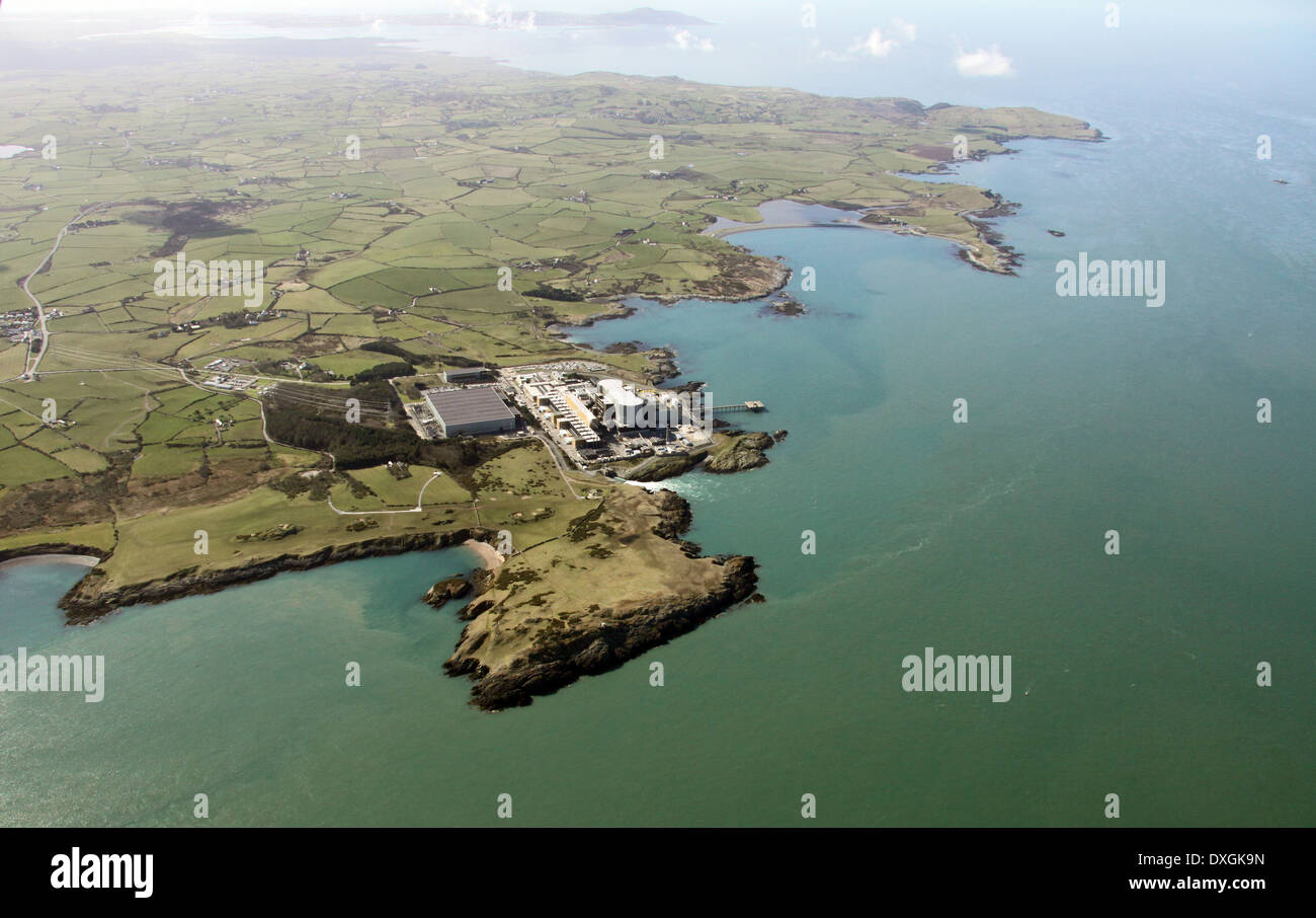 aerial view of Wylfa Nuclear Power Station on Anglesey Stock Photo - Alamy