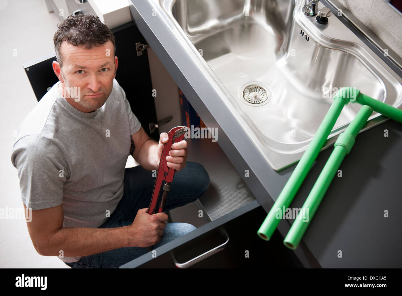 Plumber male hi-res stock photography and images - Alamy