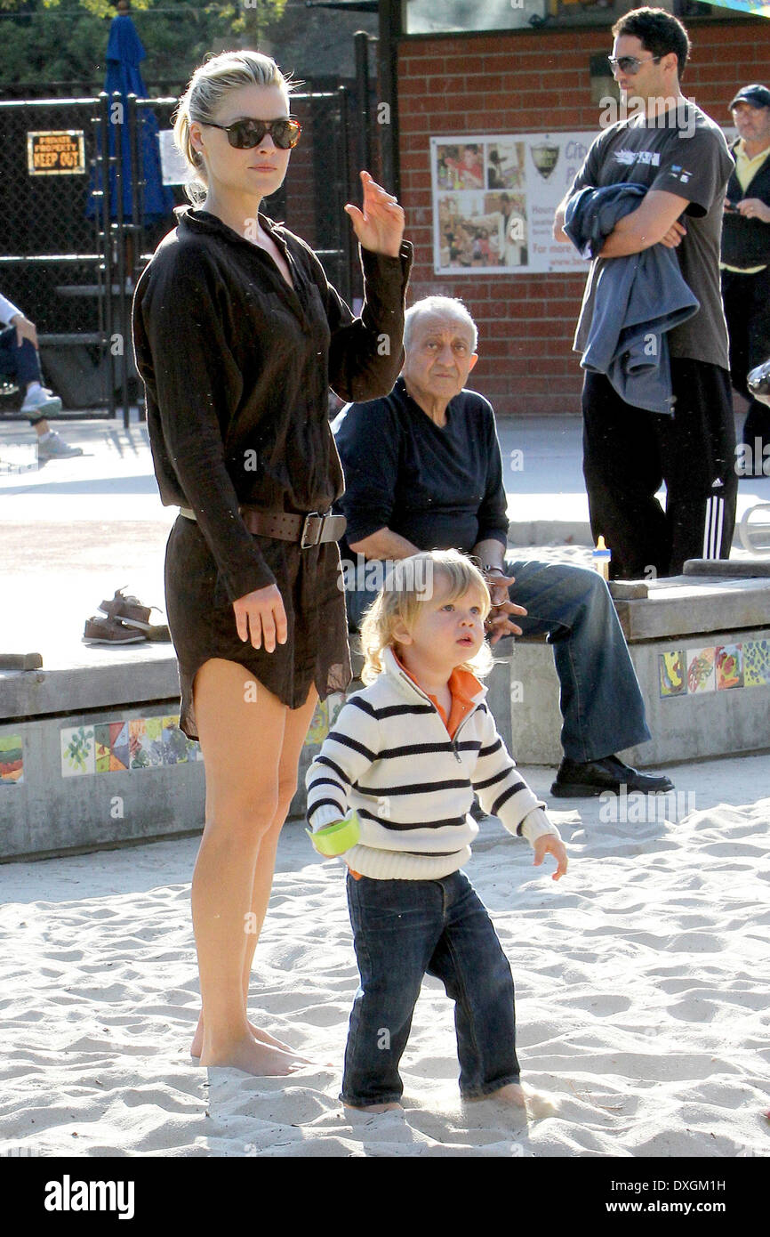 Ali Larter and Theodore MacArthur Ali Larter enjoys a day at Coldwater ...