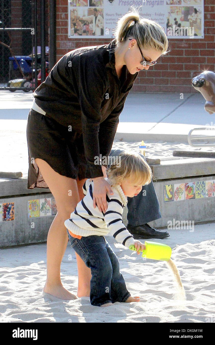 Ali Larter and Theodore MacArthur Ali Larter enjoys a day at Coldwater ...