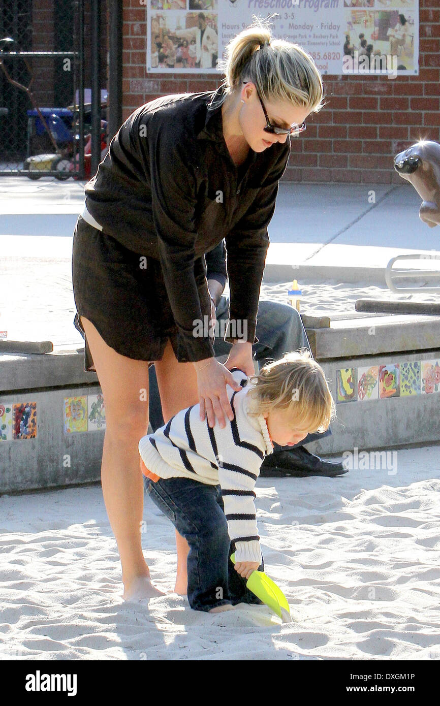 Ali Larter and Theodore MacArthur Ali Larter enjoys a day at Coldwater ...
