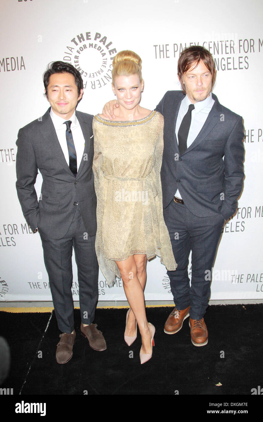 Steven Yeun, Lauren Cohan, Norman Reedus The Paley Center for Media's ...