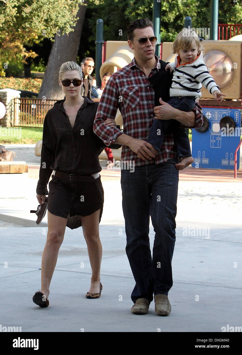 Ali Larter, Hayes MacArthur and Theodore MacArthur enjoy a day together ...