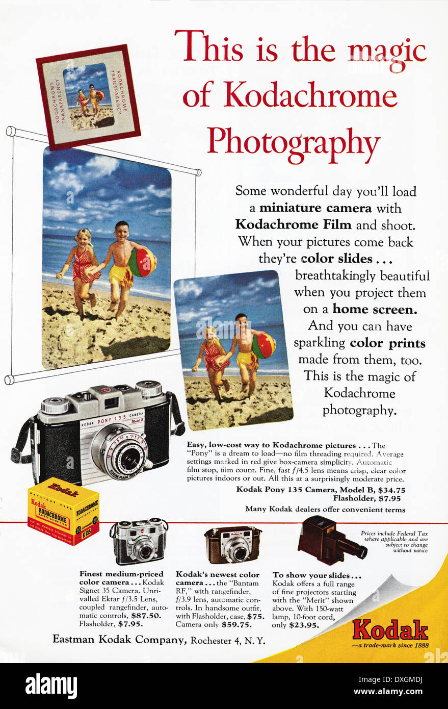 1950s camera ads High Resolution Stock Photography and Images - Alamy