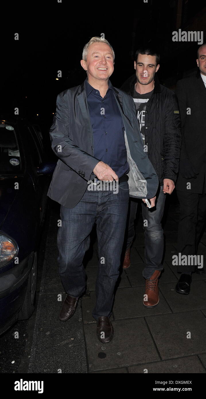 Louis Walsh leaving 'C' restaurant London, England - 21.10.12 Featuring ...
