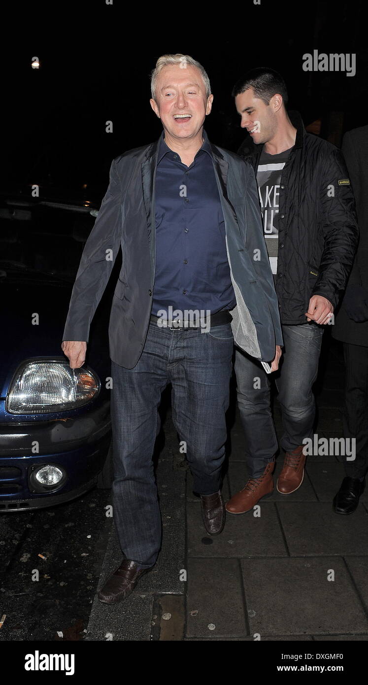 Louis Walsh leaving 'C' restaurant London, England - 21.10.12 Featuring ...