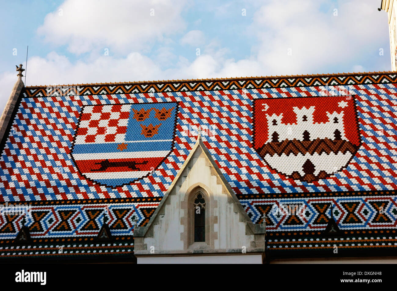 Roof of St. Mark's church, Zagreb Stock Photo - Alamy