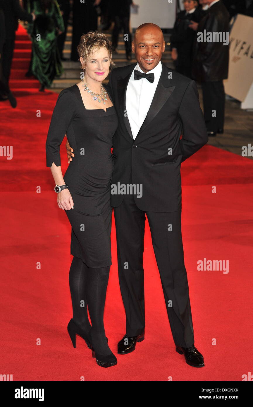 Colin Salmon and Fiona Hawthorne Royal World Premiere of Skyfall ...
