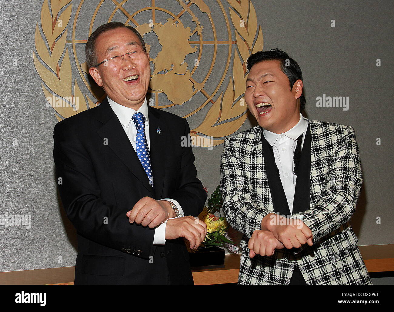 South Korean singer Psy aka Park Jae-sang does the 'Gangnam Style ...