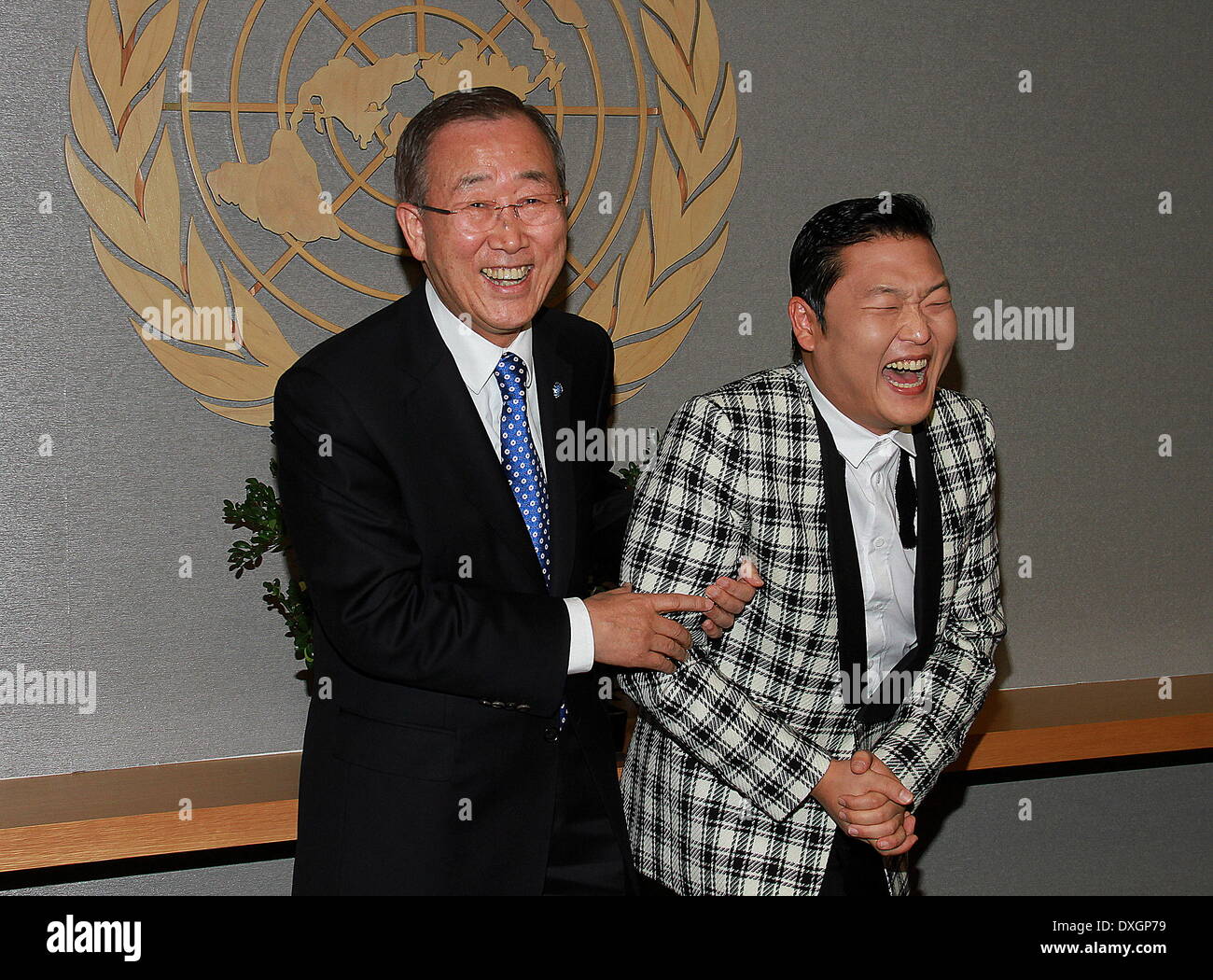 South Korean singer Psy aka Park Jae-sang does the 'Gangnam Style ...