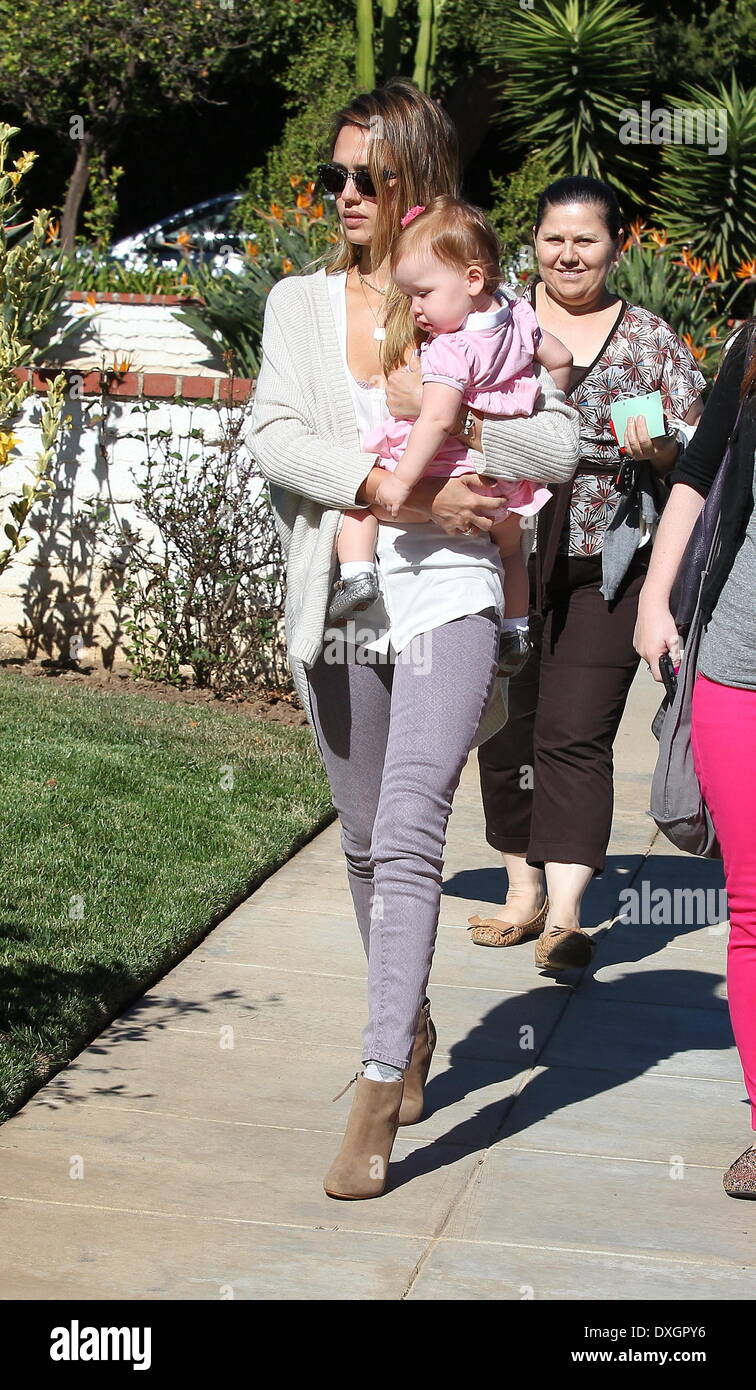 Jessica Alba and Haven Warren Jessica Alba seen with her two daughters ...