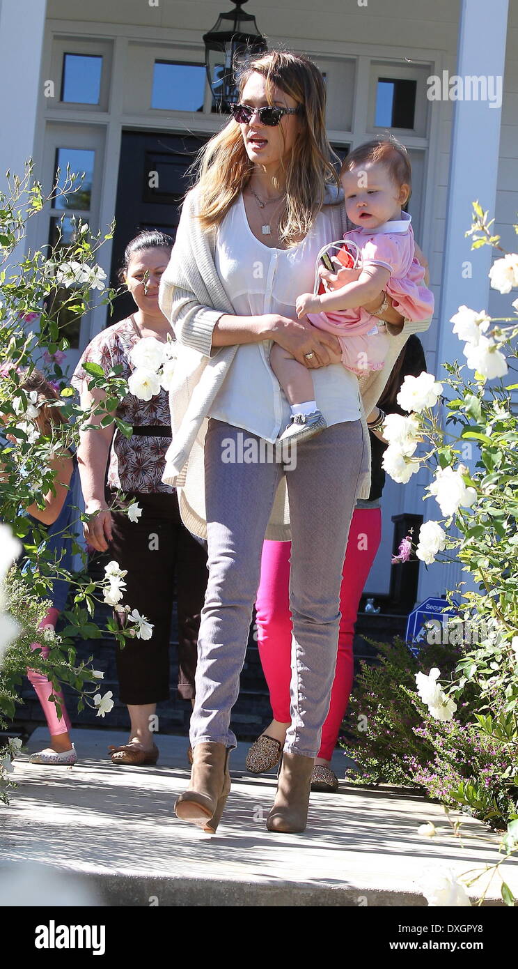 Jessica Alba and Haven Warren Jessica Alba seen with her two daughters ...