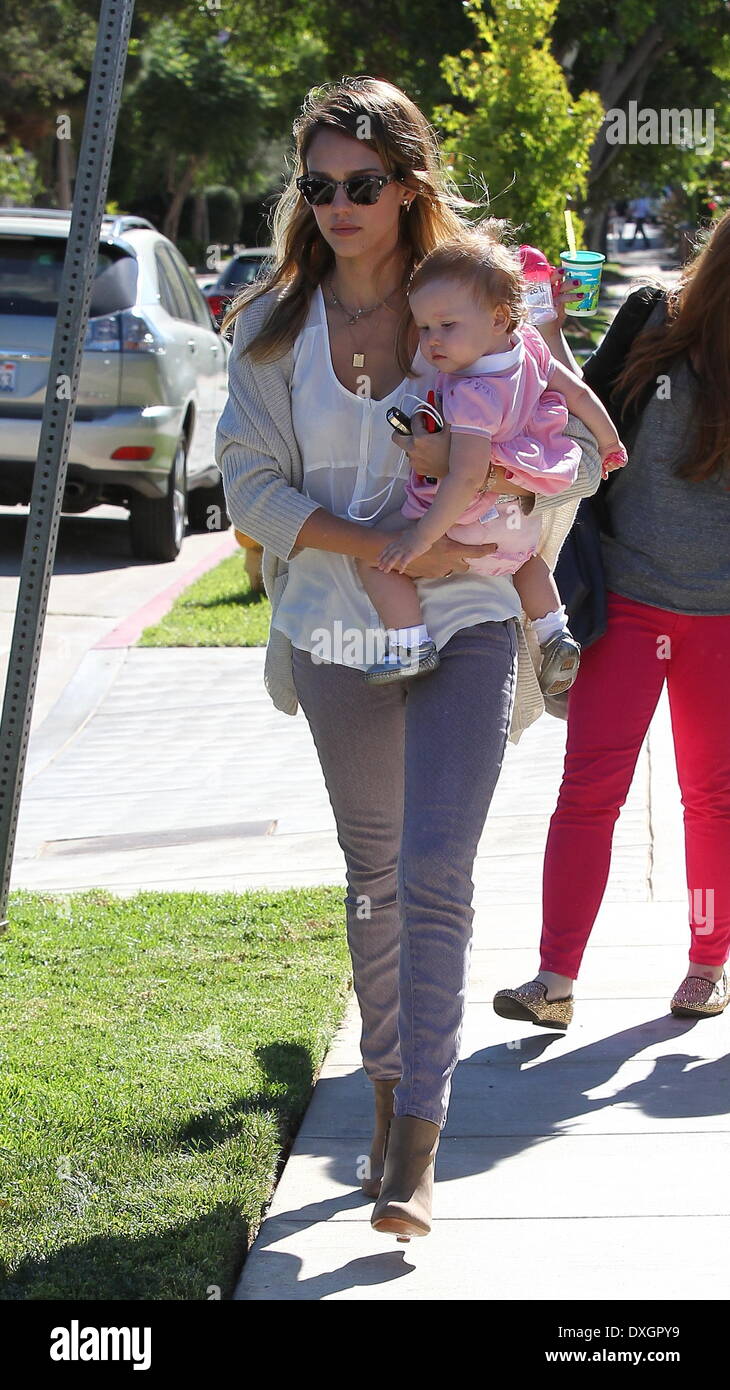 Jessica Alba and Haven Warren Jessica Alba seen with her two daughters ...