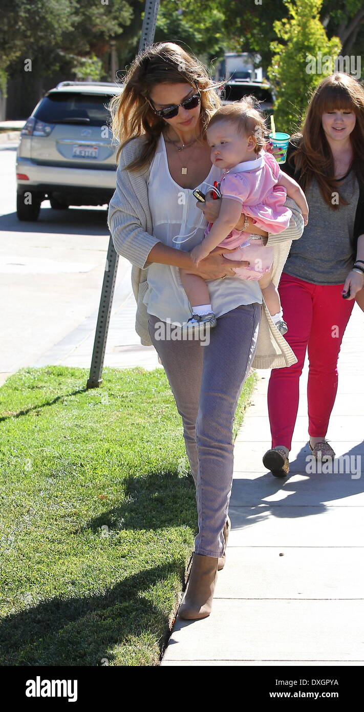 Jessica Alba and Haven Warren Jessica Alba seen with her two daughters ...