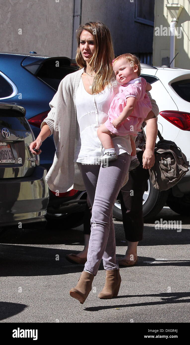 Jessica Alba and Haven Warren Jessica Alba seen with her two daughters ...