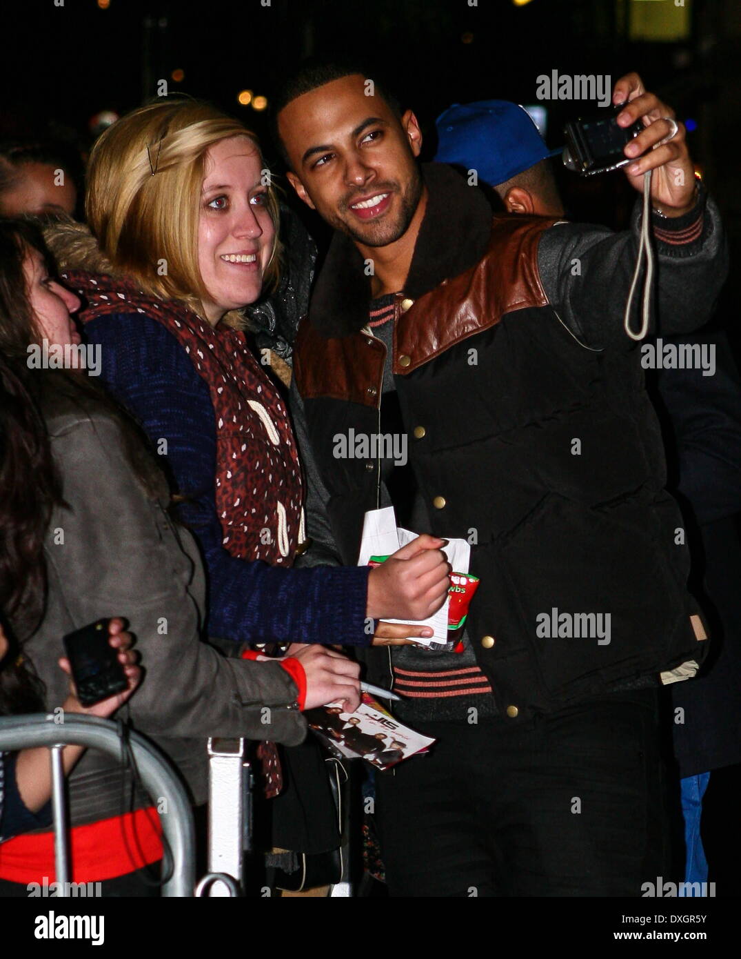 Marvin Humes of JLS outside the BBC Radio 1 studios London, England ...